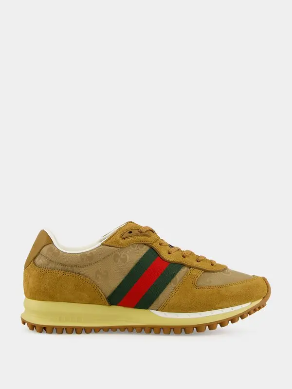Gucci Re-motion Gg Canvas Trainers - Brown