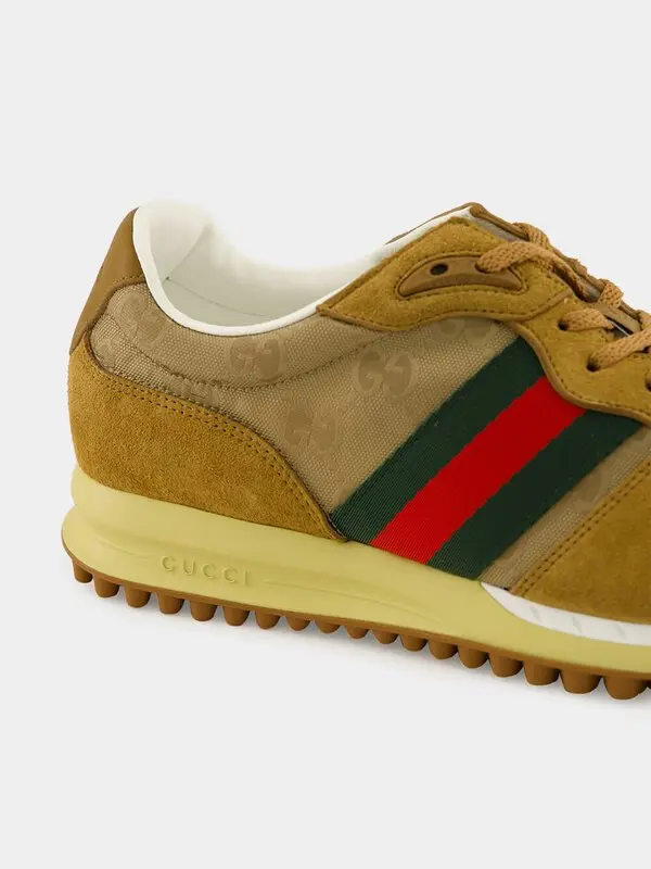 Gucci Re-motion Gg Canvas Trainers - Brown