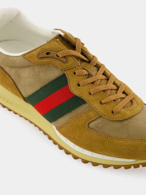 Gucci Re-motion Gg Canvas Trainers - Brown