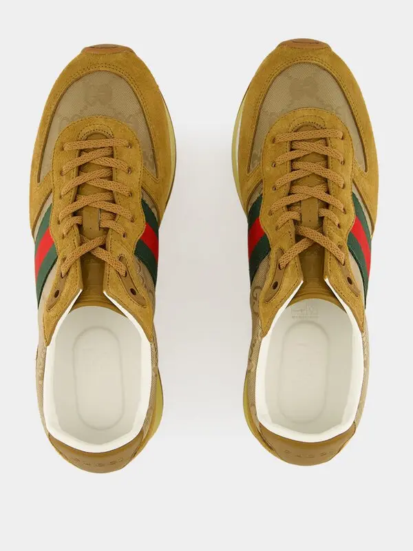 Gucci Re-motion Gg Canvas Trainers - Brown