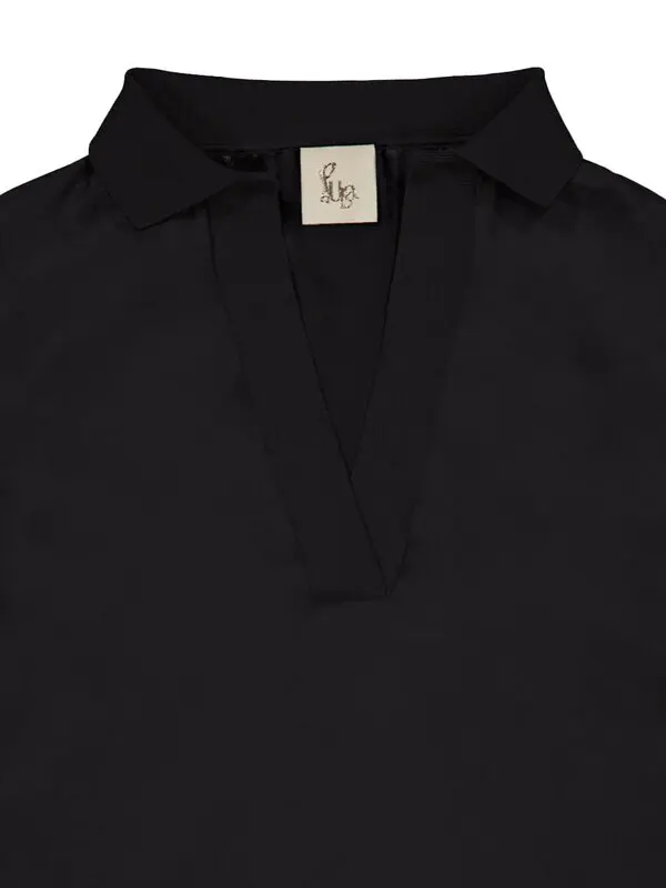 PAULA Diane V-neck Top - Black