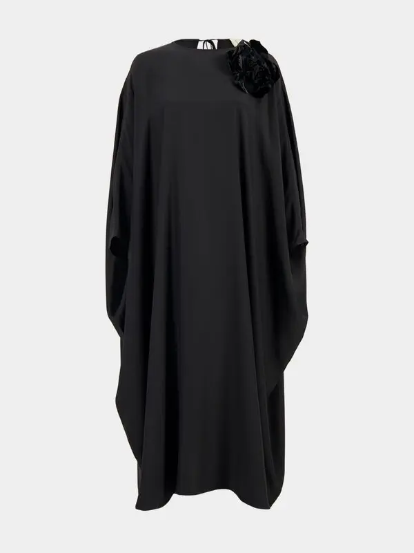 PAULA Silk Kaftan Dress - Black