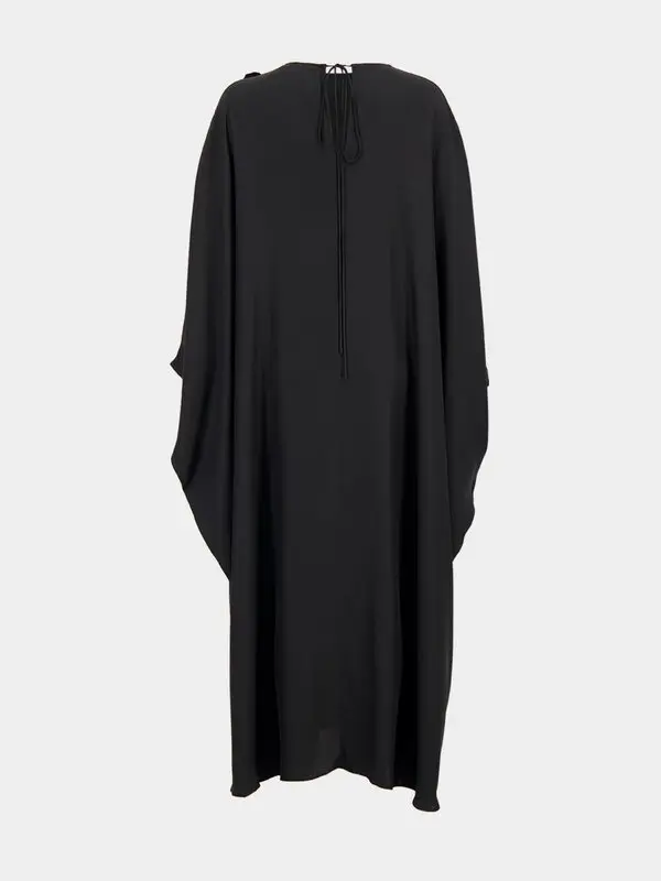 PAULA Silk Kaftan Dress - Black