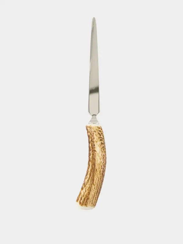 LORENZI MILANO Stag Antler Letter Opener - Beige