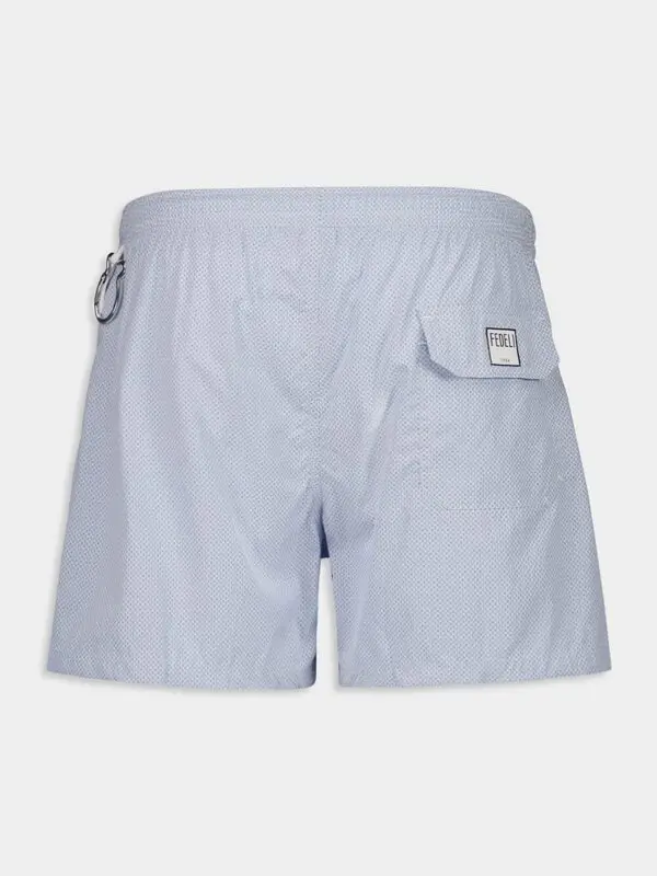 Fedeli Madeira Sakar Stamp Woven Swim Shorts