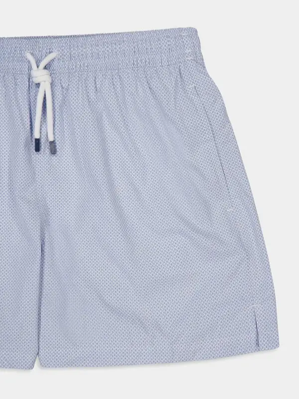 Fedeli Madeira Sakar Stamp Woven Swim Shorts