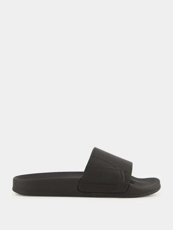 Frescobol Carioca Humberto Leather Sliders - Black