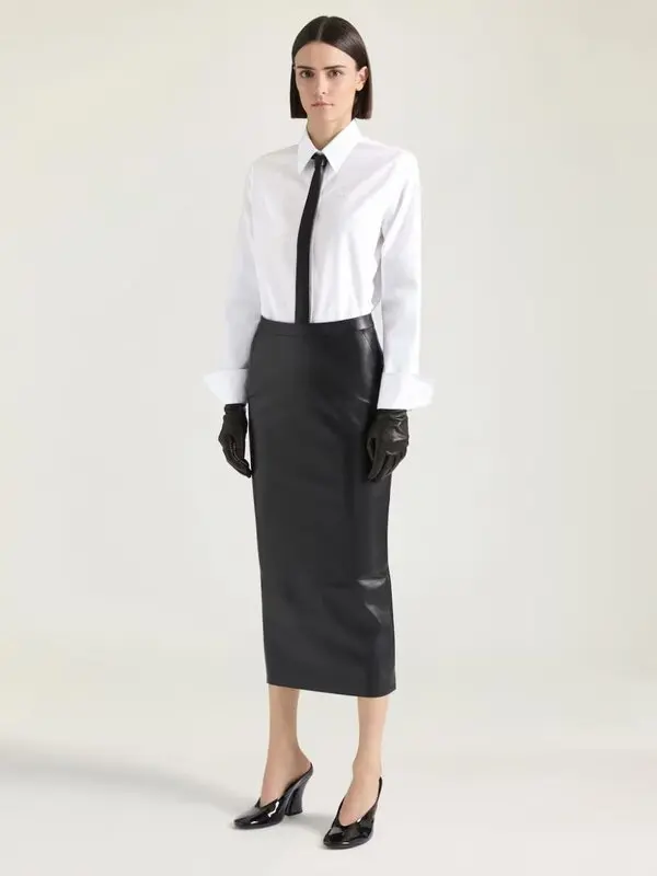 Givenchy Sculpted Patent Heeled Mules - Black