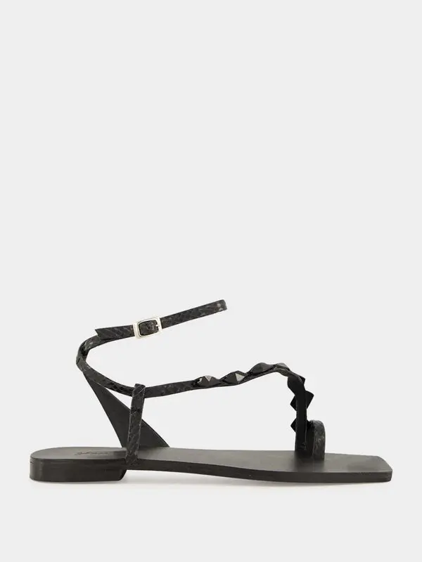 Johanna Ortiz Dazzling Crest Sandals - Brown