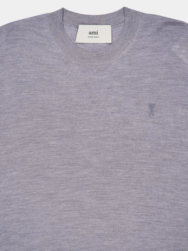 Ami De Coeur Crewneck Sweater - Grey