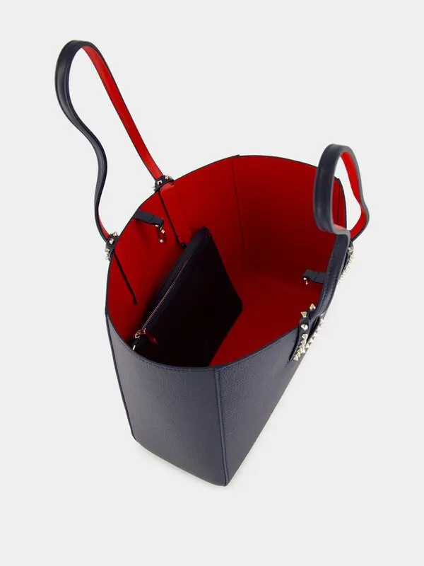 CHRISTIAN LOUBOUTIN Zaffiro Cabata Small Tote - Blue