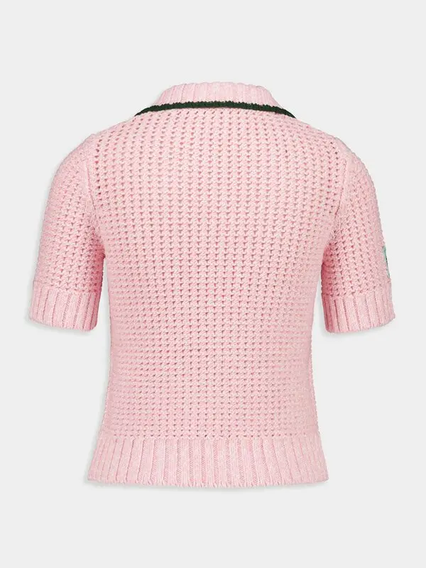 Casablanca Cotton Mouliné Polo Shirt