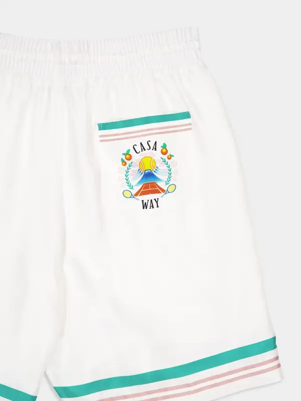 Casablanca Casa Way Silk Shorts
