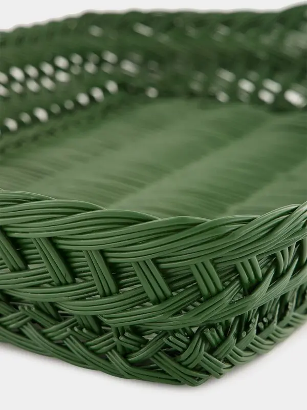 HOUSE OF CAPRICORN Handmade Vitória Wicker Large Tray