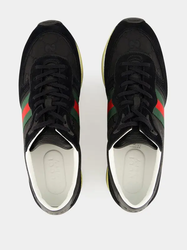 Gucci Re-motion Gg Canvas Trainers - Black