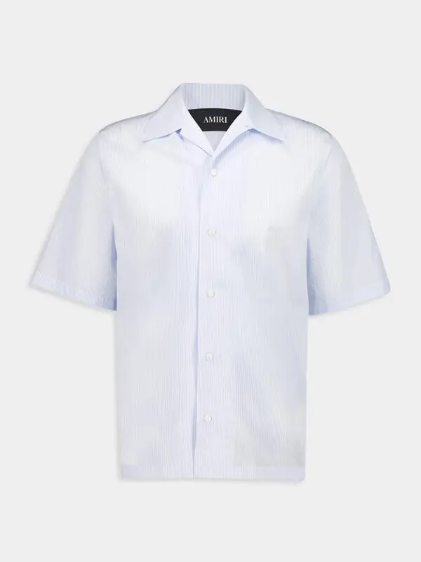 Amiri Ashley Starburst Camp Shirt - Blue