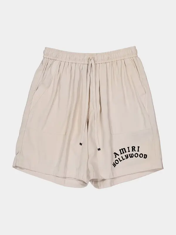 Amiri Hollywood Silk Shorts