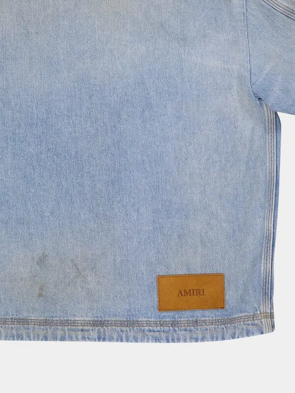 Amiri Antique Indigo Denim Work Jacket - Blue