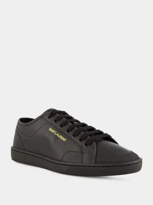 Saint Laurent Gym Leather Sneakers - Black