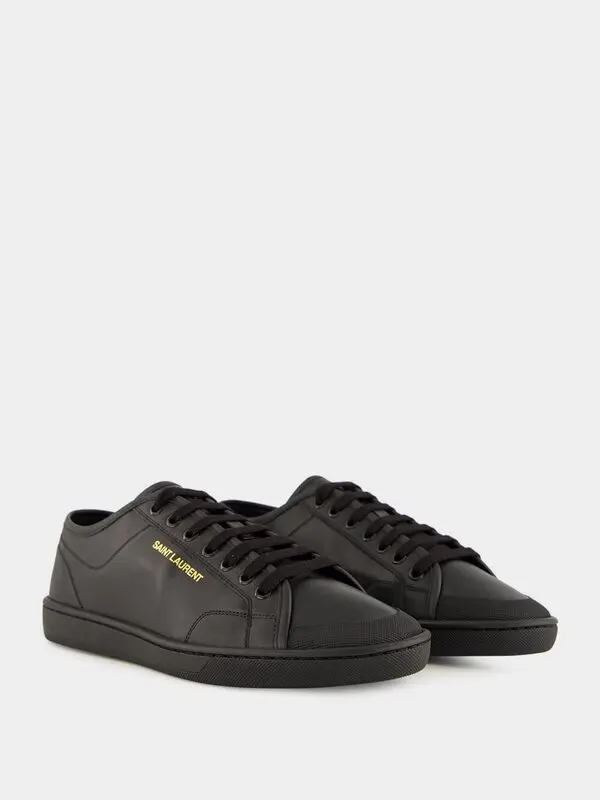 Saint Laurent Gym Leather Sneakers - Black