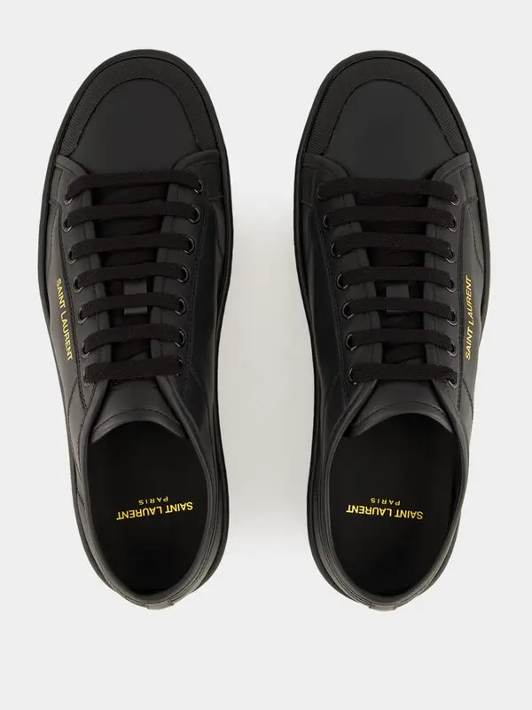 Saint Laurent Gym Leather Sneakers - Black