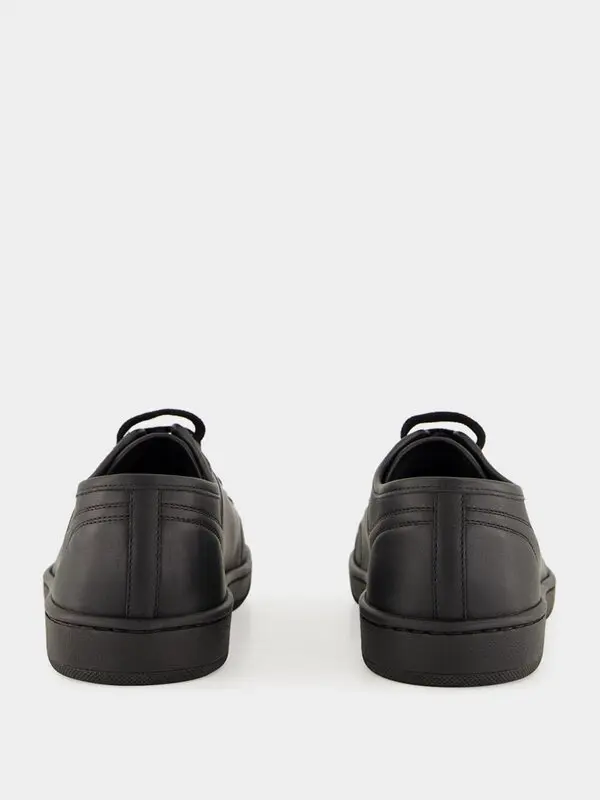 Saint Laurent Gym Leather Sneakers - Black