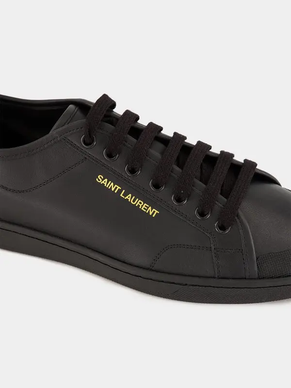 Saint Laurent Gym Leather Sneakers - Black