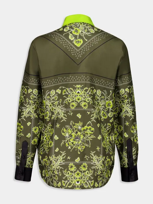 Gucci Floral Bandana Print Silk Shirt - Multicolour