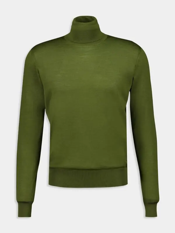 Saint Laurent Turtleneck Sweater - Green