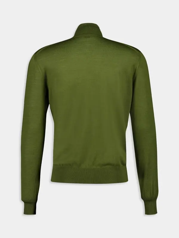 Saint Laurent Turtleneck Sweater - Green
