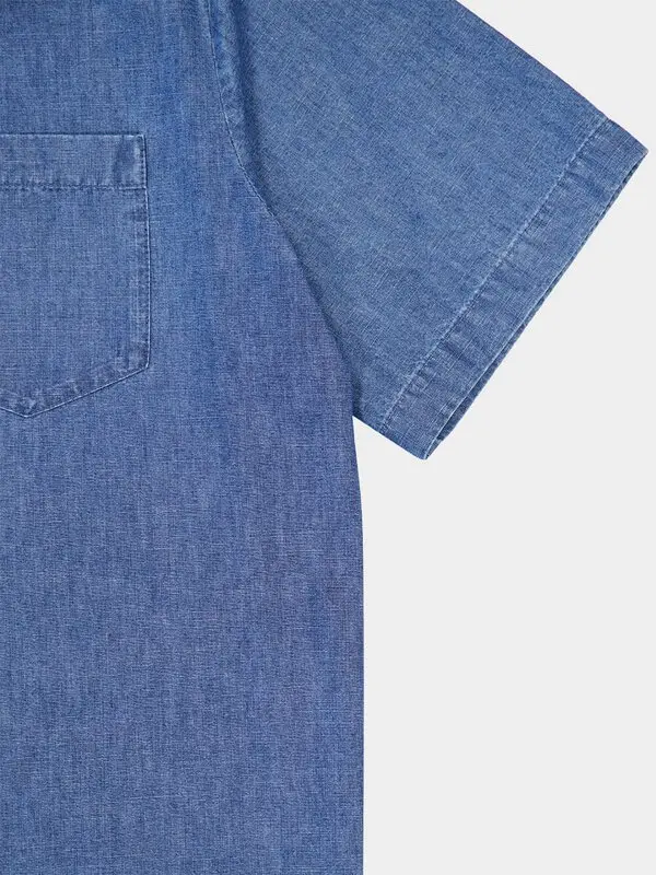 Valentino Garavani Denim Bowling Shirt - Blue