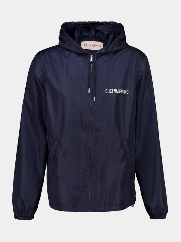 Valentino Garavani Chez Nylon Hooded Windbreaker