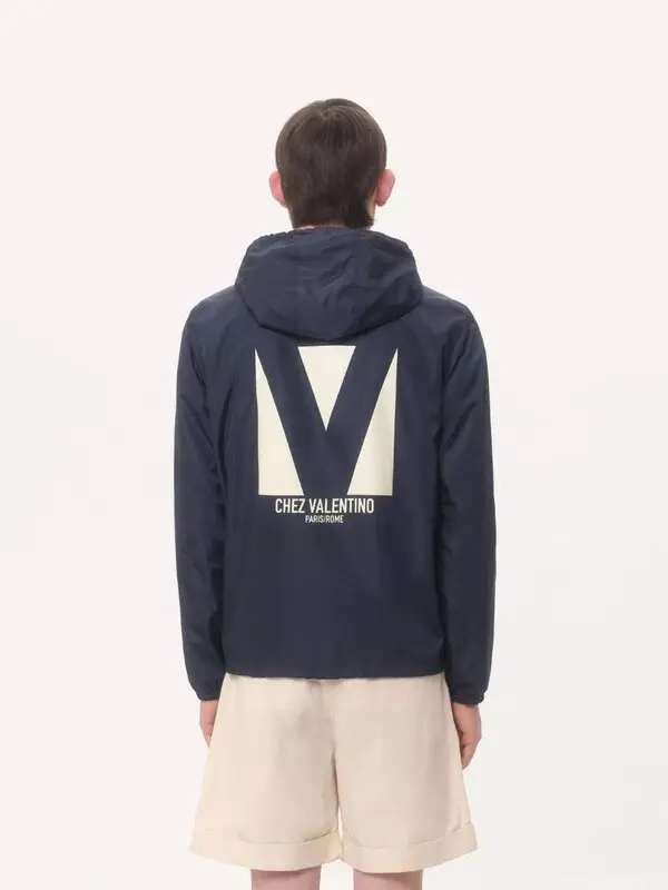 Valentino Garavani Chez Nylon Hooded Windbreaker