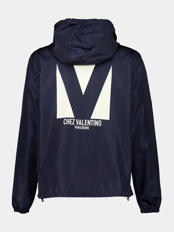 Valentino Garavani Chez Nylon Hooded Windbreaker