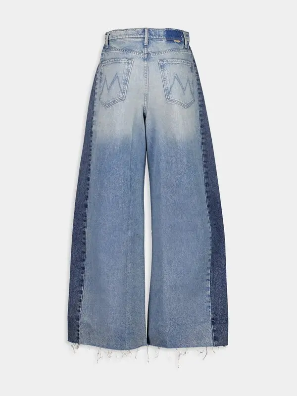 MOTHER The Pipe Dream Button Sneak Fray Jeans