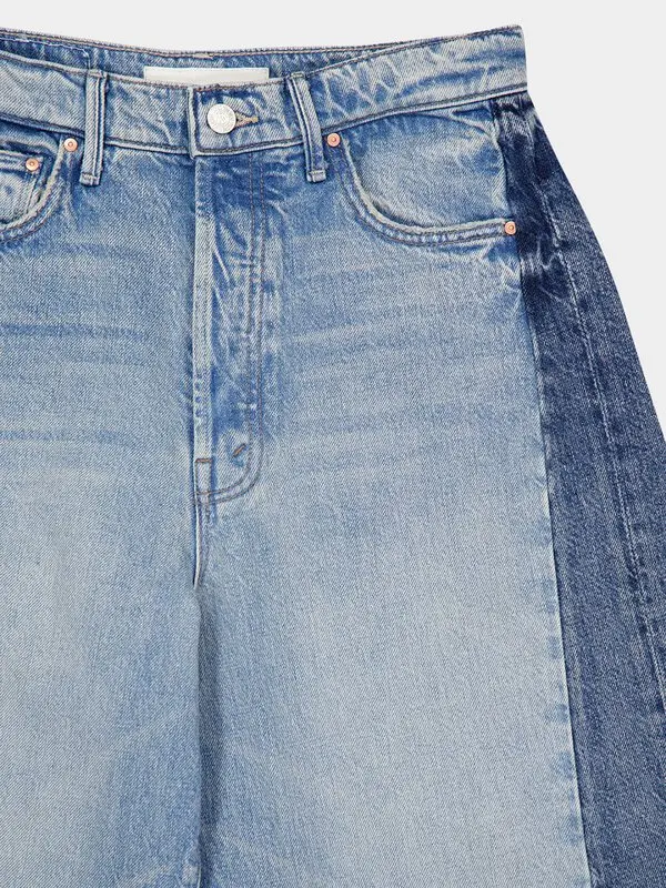 MOTHER The Pipe Dream Button Sneak Fray Jeans