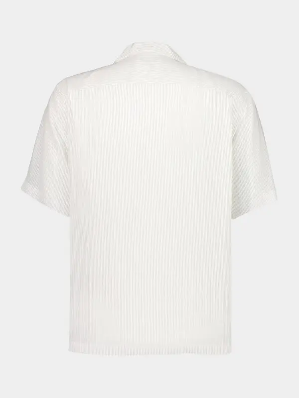 Alexander McQueen Striped Hawaiian Shirt