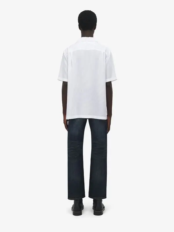 Alexander McQueen Striped Hawaiian Shirt