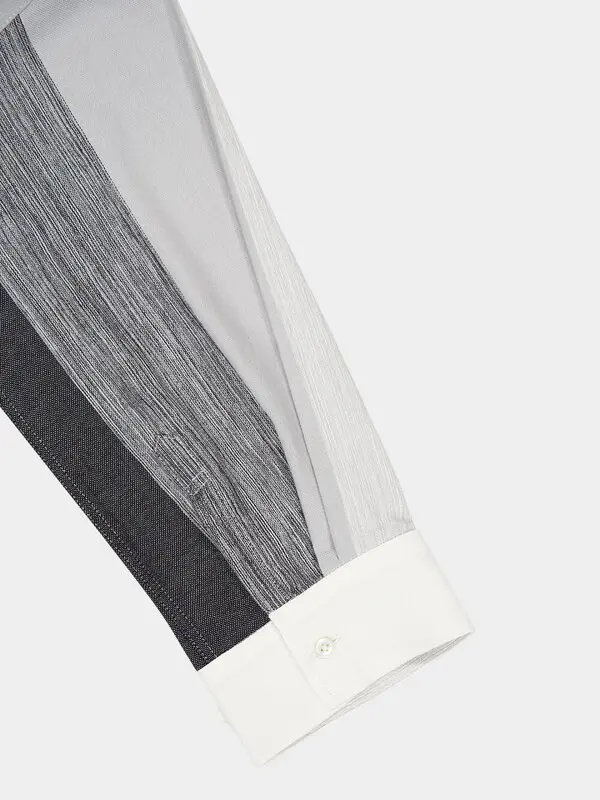 MARRAKSHI LIFE Nero Collar Oversized Striped Shirt