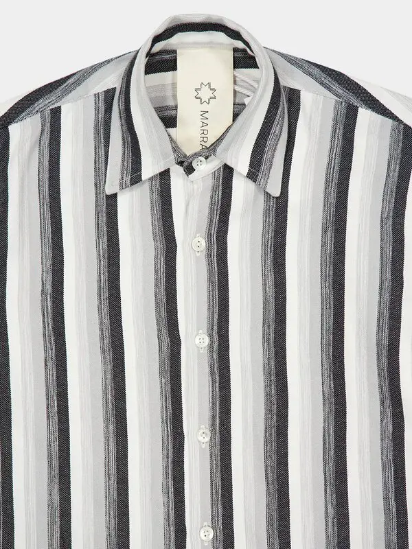 MARRAKSHI LIFE French Cuff Striped Long-sleeved Shirt - Multicolour