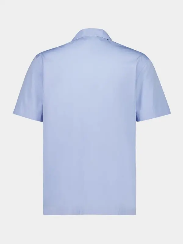 Dolce & Gabbana Celeste Short-sleeve Cotton Shirt