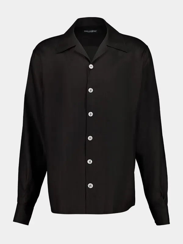 Dolce & Gabbana Hawaii Linen Canvas Shirt