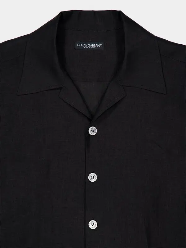 Dolce & Gabbana Hawaii Linen Canvas Shirt