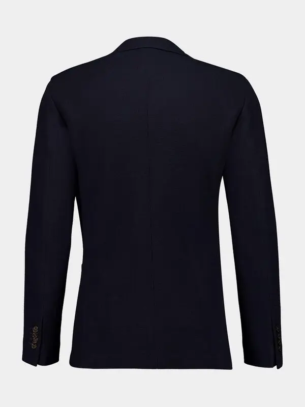 Boglioli Virgin Wool-cotton Blazer - Blue