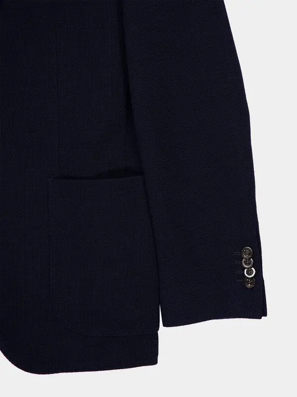Boglioli Virgin Wool-cotton Blazer - Blue
