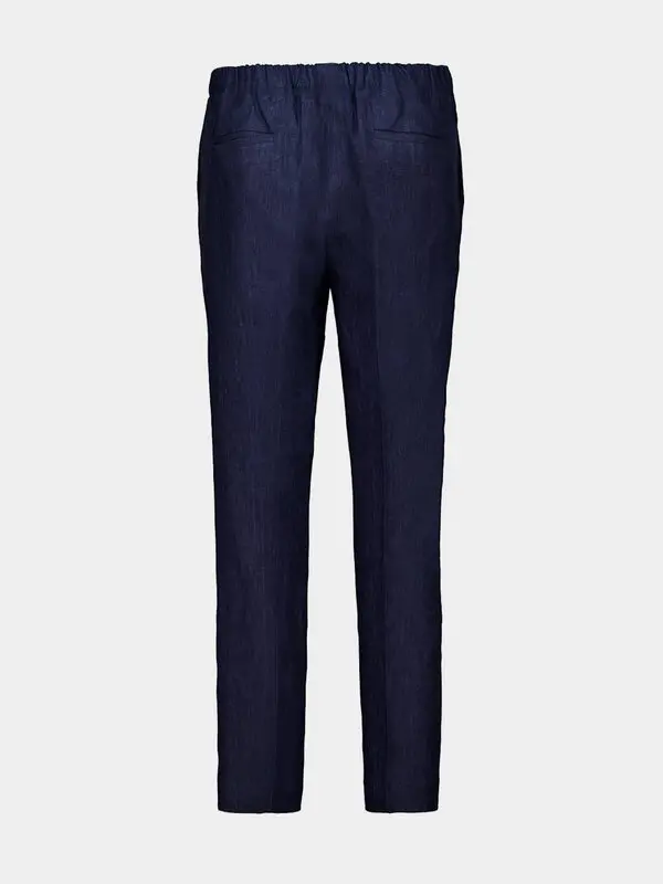 PIACENZA CASHMERE 1733 Linen Straight Leg Pants