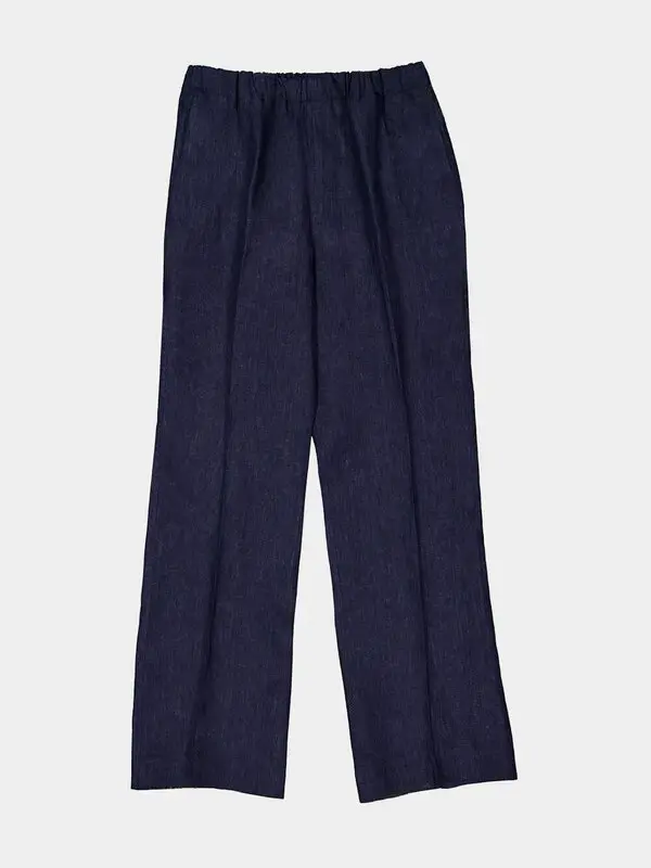 PIACENZA CASHMERE 1733 Linen Straight Leg Pants