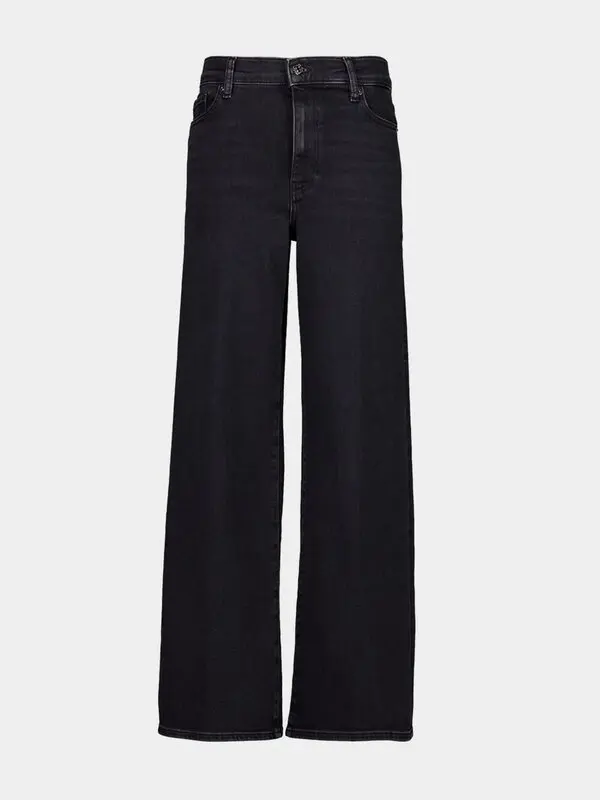 FRAME Le Slim Palazzo Jeans - Black