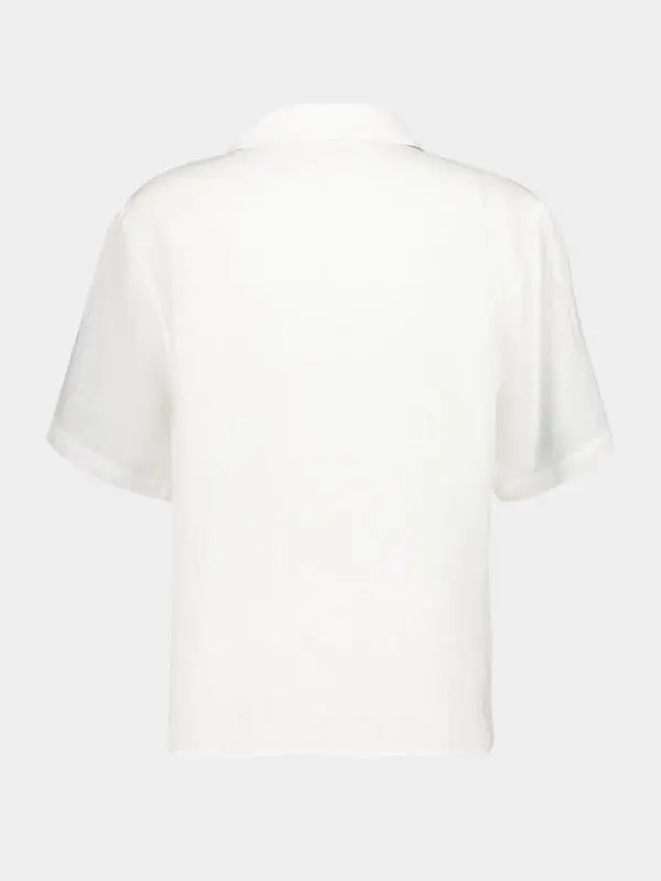 Commas Oversized Linen Patch Pocket Shirt