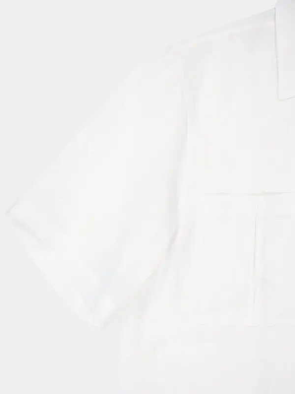 Commas Oversized Linen Patch Pocket Shirt